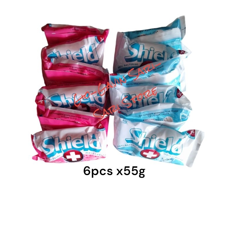 SHIELD BATH SOAP 6X55G ANTIBACTERIAL | Shopee Philippines