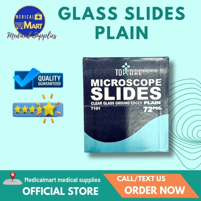 Glass Slides Plain, Topcare | Shopee Philippines
