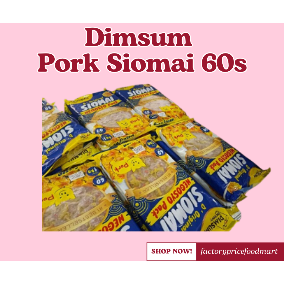 Dimsum Pork Siomai 1kg (60pcs per pack) | Shopee Philippines
