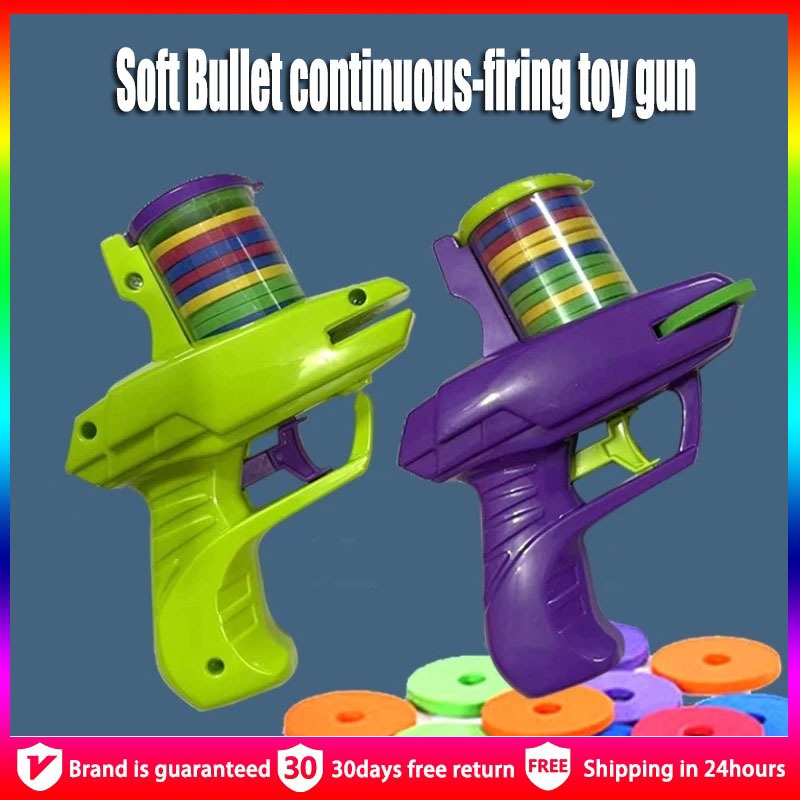 Carrot Flying Disc Launcher Toy Gun Soft Bullet Gun Safety Carrot ...