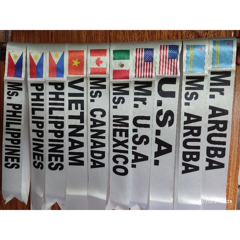 SASH FOR UNITED NATION'S DAY | MR AND MS SASH FOR U.N | Shopee Philippines