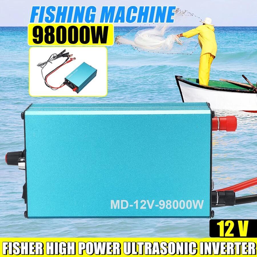 Ultrasonic Inverter MD12V 98000W DC 12V Blue Electric Fishing Machine ...