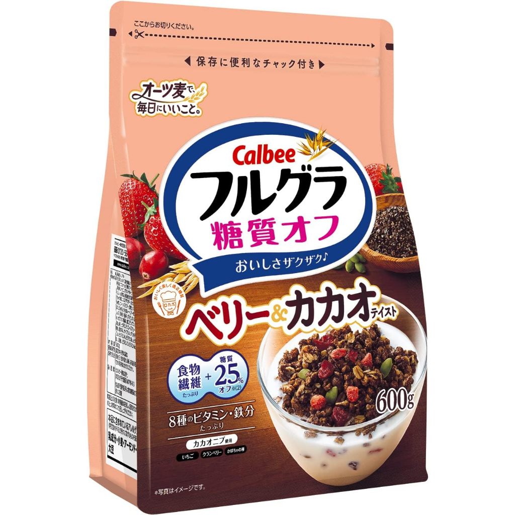 Direct From Japan【 Calbee 】Cereal Frugra Low Carb Berry & Cocoa Taste ...