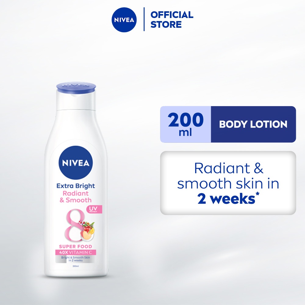 NIVEA Body Lotion Extra Bright Radiant and Smooth Lotion Moisturizer ...