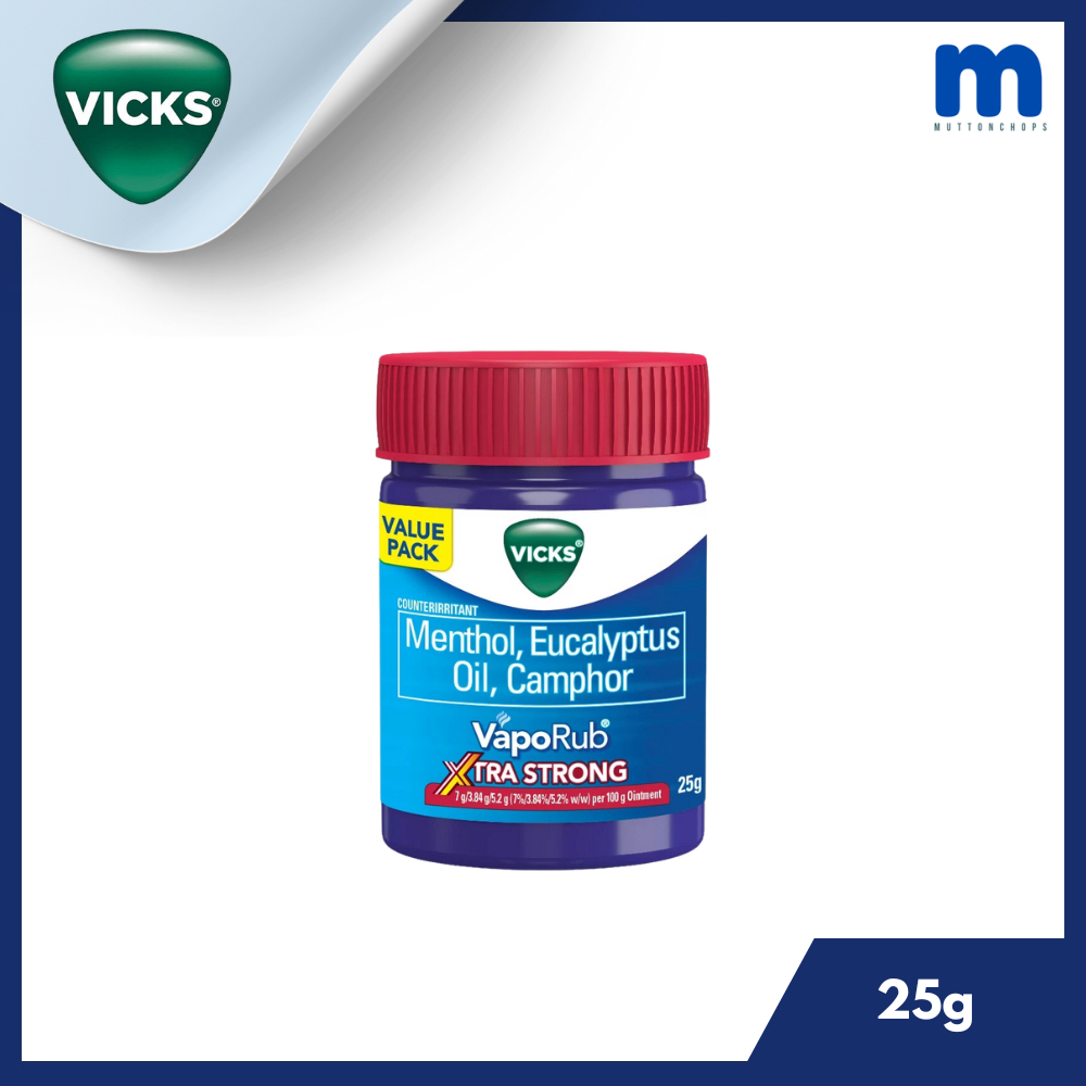 Vicks VapoRub Xtra Strong 25g • Original and Authentic | Shopee Philippines