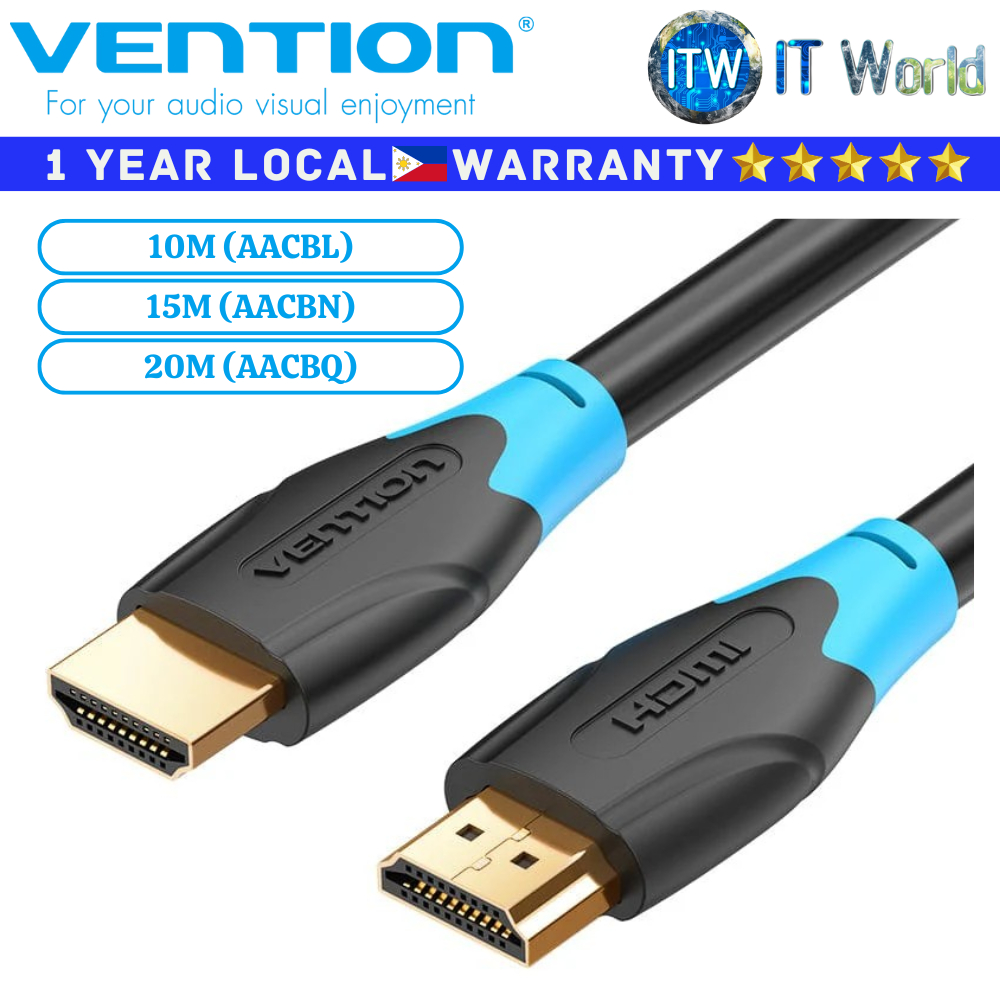 Itw | Vention Cable AACB HDMI Male to Male 2.0 4K 1080p HDMI Adapter ...