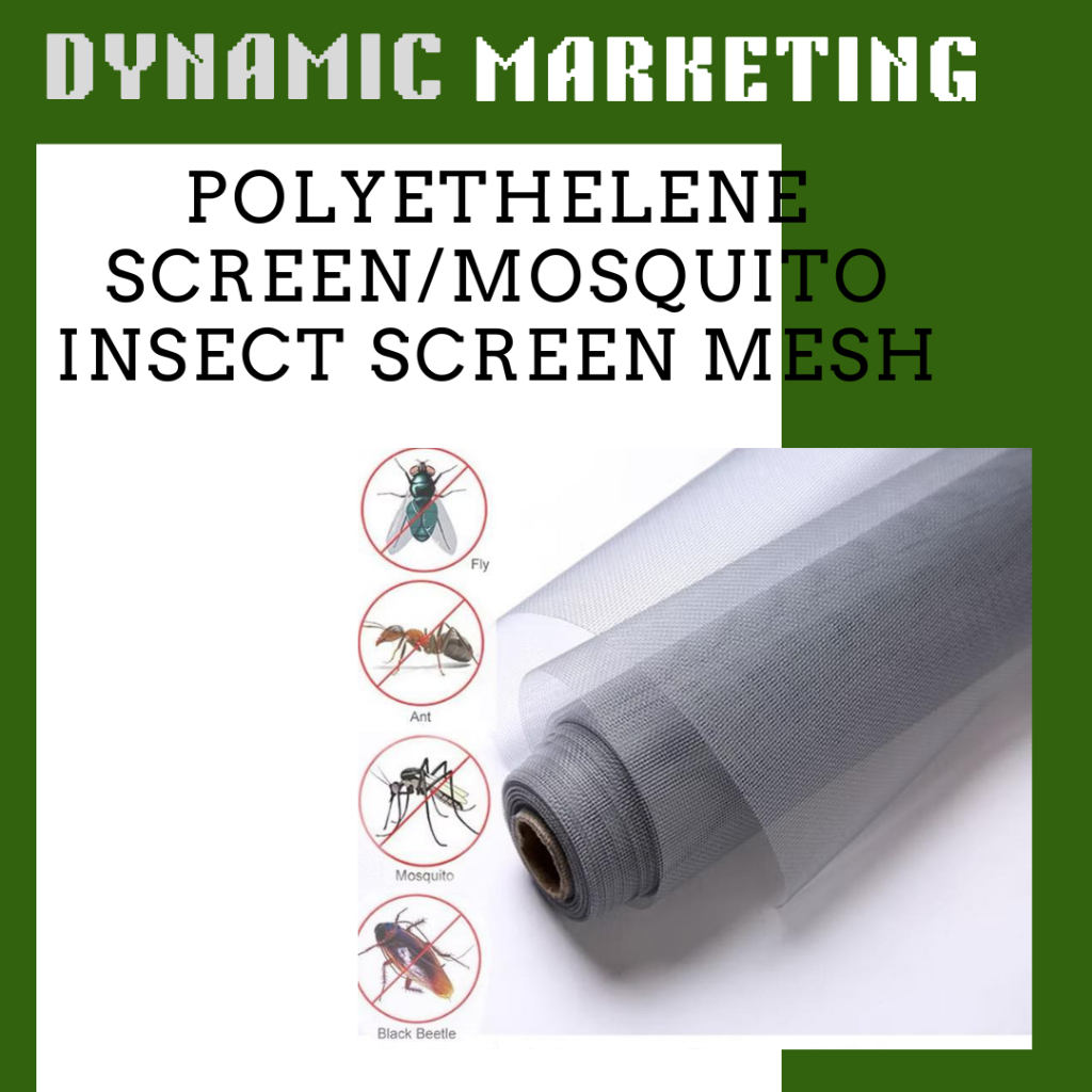 POLYETHELENE SCREEN/ MOSQUITO/INSECT SCREEN MESH SOLD BY ROLL 35METERS ...