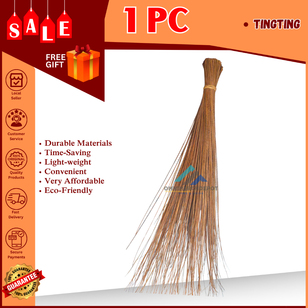 OmniMerchDepot Jumbo Walis Tingting Eco-Friendly Coconut Stick Broom ...