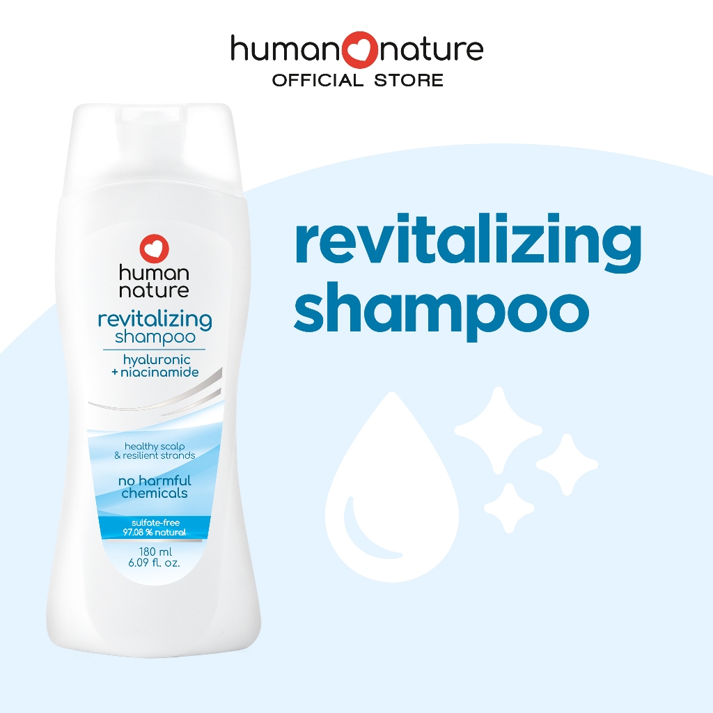 Human Nature Revitalizing Shampoo with Hyaluronic & Niacinamide ...