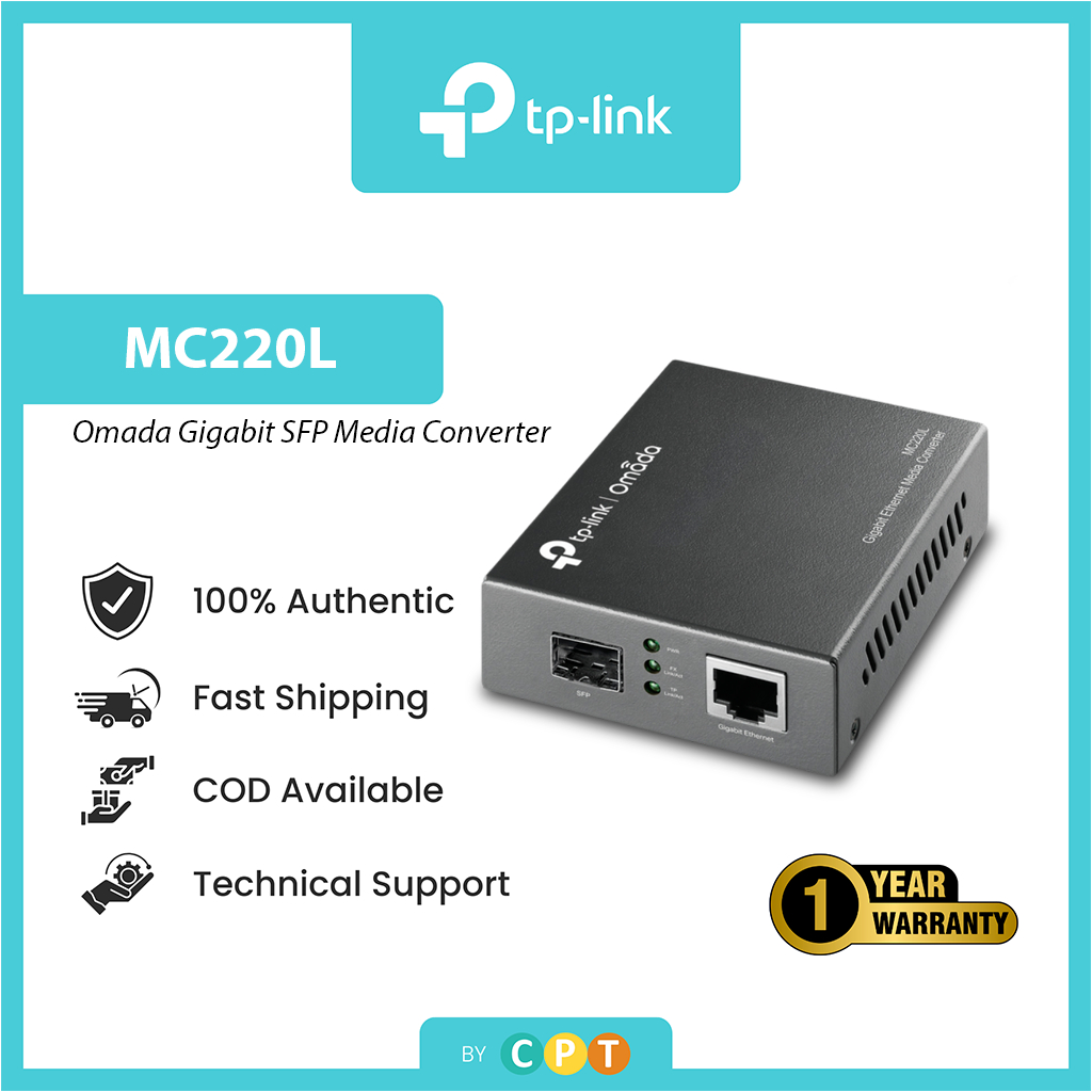 TP-Link MC220L Gigabit Ethernet Media Converter | Shopee Philippines