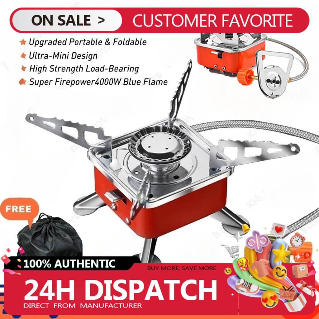 TerraPro Mini Stove Butane Stove Camping Stove Portable Card Stove ...