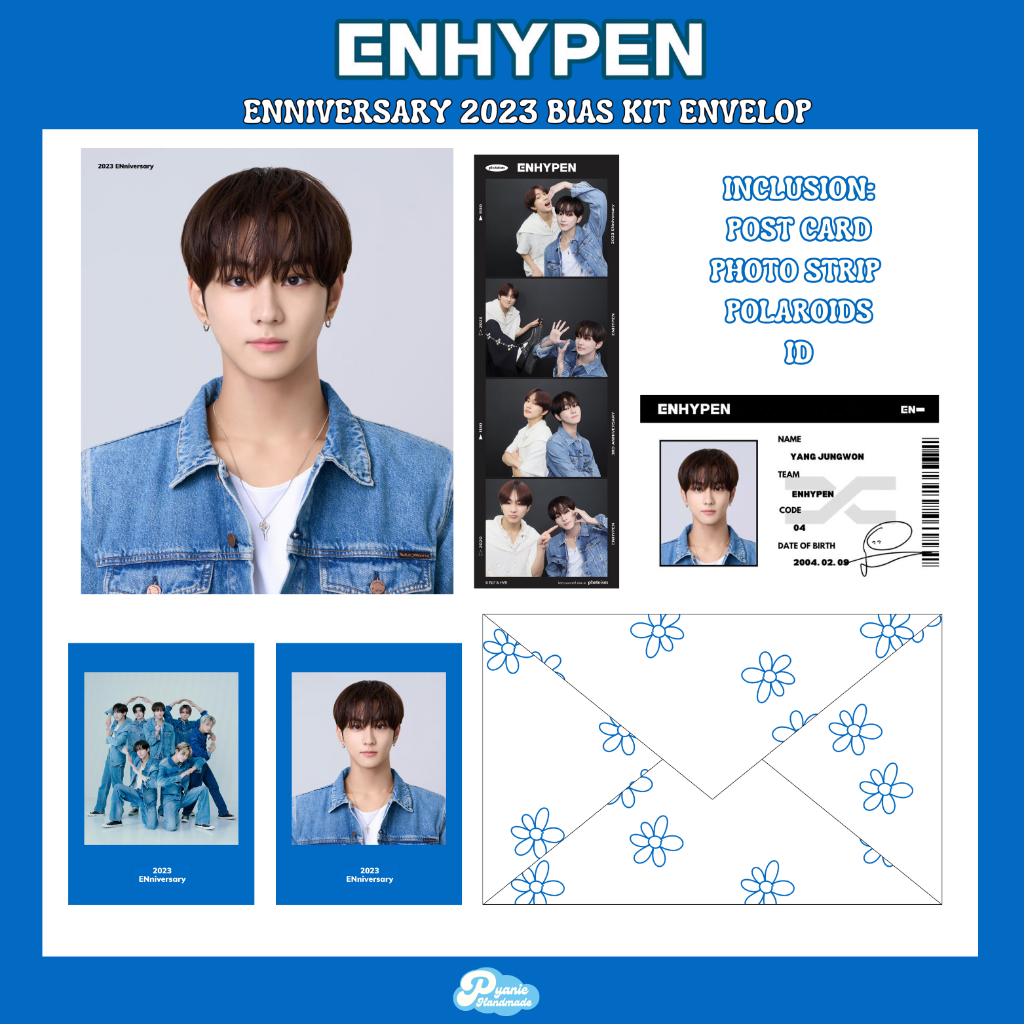 ENHYPEN ENNIVERSARY BIAS FANKIT ENVELOP (UNOFFICIAL) | Shopee Philippines