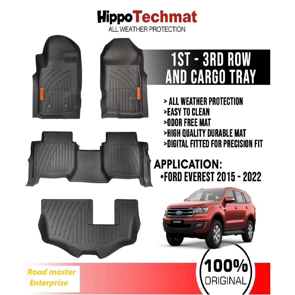 Ford Everest 2015 to 2022 Hippo Techmat Basic Deep Dish Matting ...