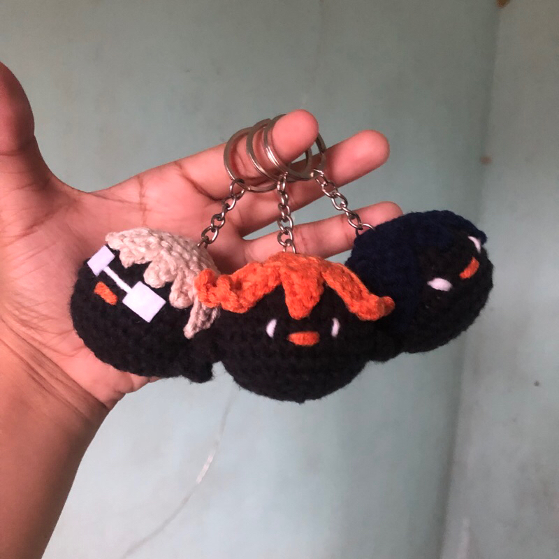 Haikyuu Crow Amigurumi Crochet Keychain | Shopee Philippines