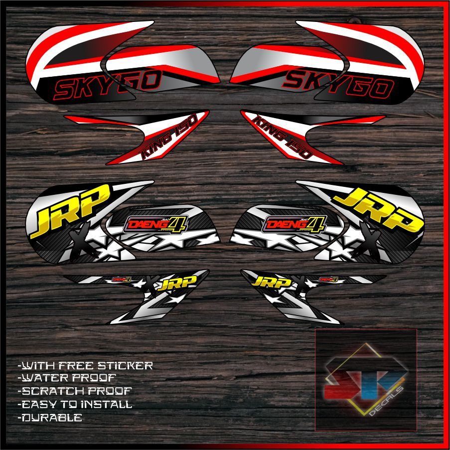 SKYGO KING 150 DECALS ( MTV X AUN 01 )【WITH FREEBIES】SP DECALS | Shopee ...