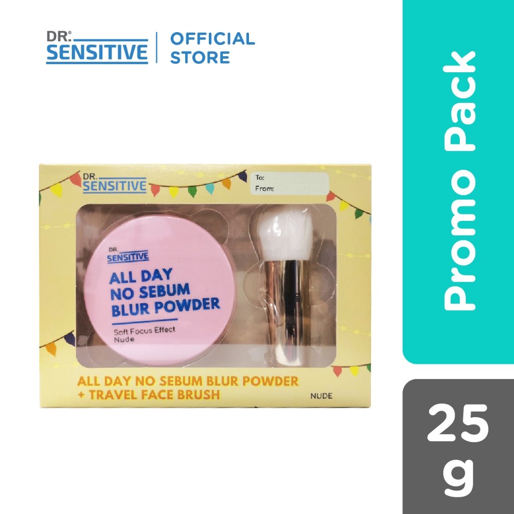 Dr. Sensitive All Day No Sebum Blur Powder NUDE 25g with Mini Travel ...