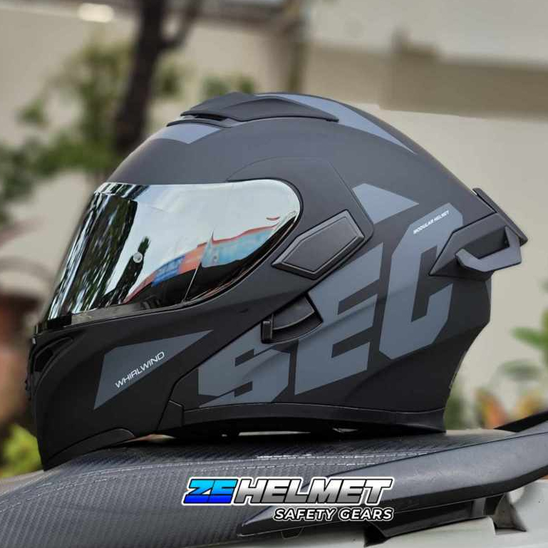 SEC WHIRLWIND (All Colors) MODULAR - DUAL VISOR (with FREE Clear Lens ...