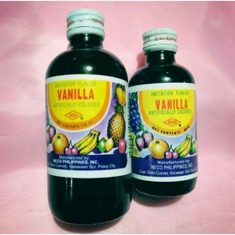 Neco Vanilla 60ml. for baking leche plan flavoring | Shopee Philippines