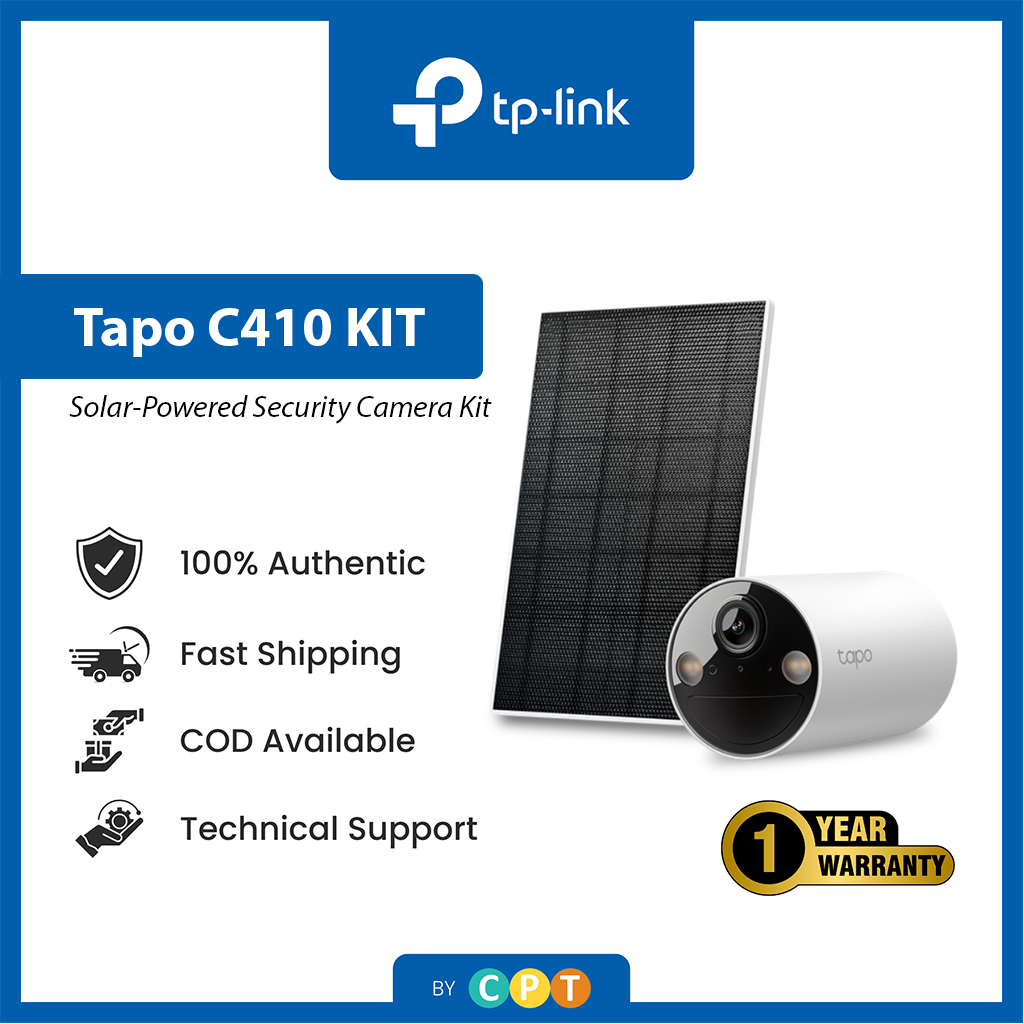 TP-Link Tapo C410 KIT Solar-Powered IP65 Weatherproof Security Camera ...
