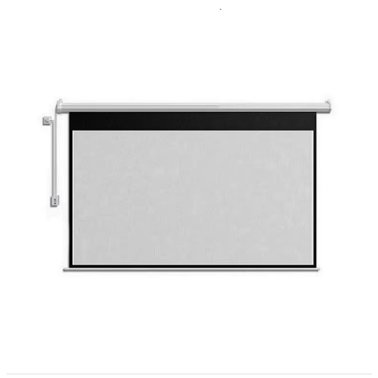 Electric White fiber 72 Inch 4:3 Projector Screen Motorized Roll Remote ...