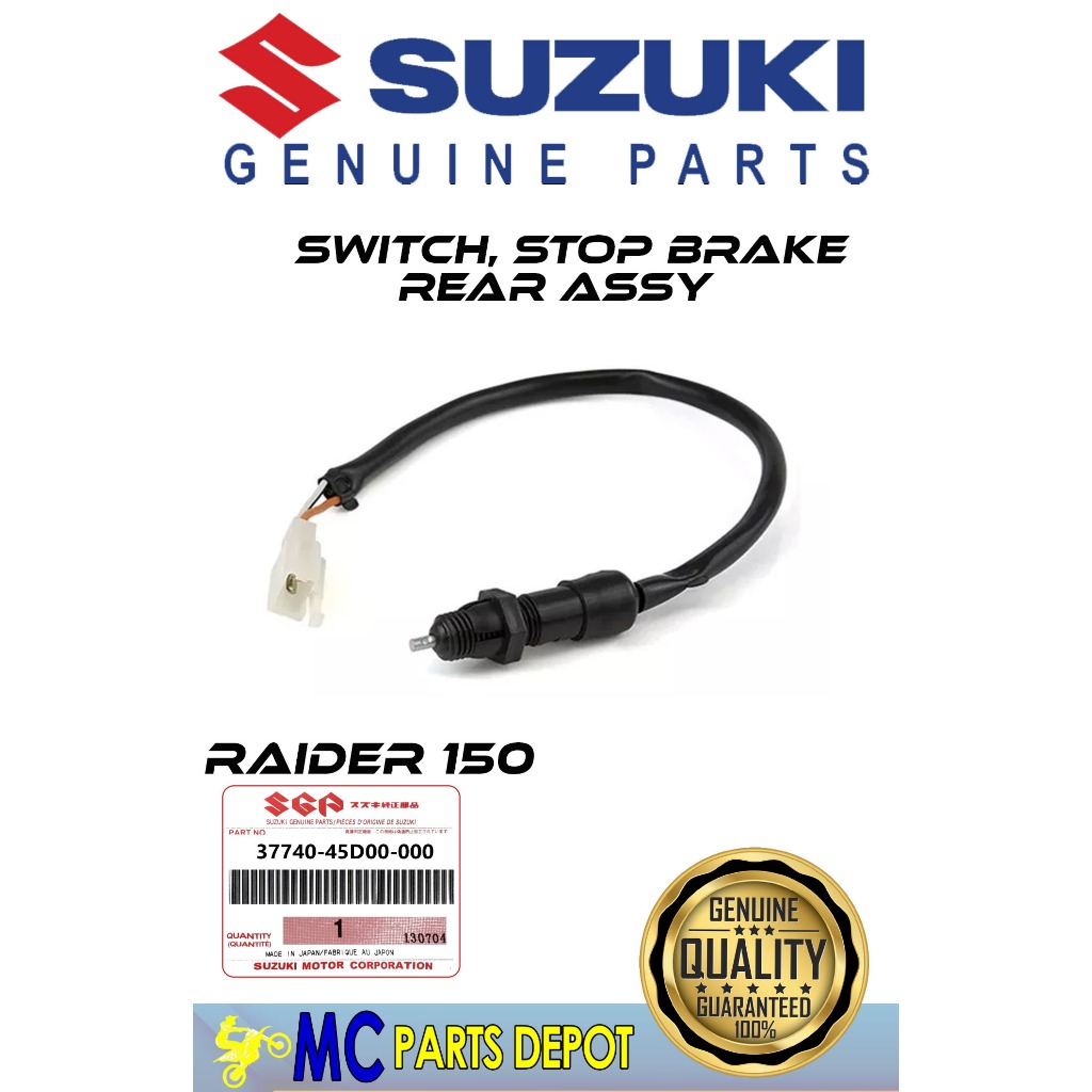 SWITCH STOP BRAKE REAR ASSY R150 (37740-45D00-000) | Shopee Philippines