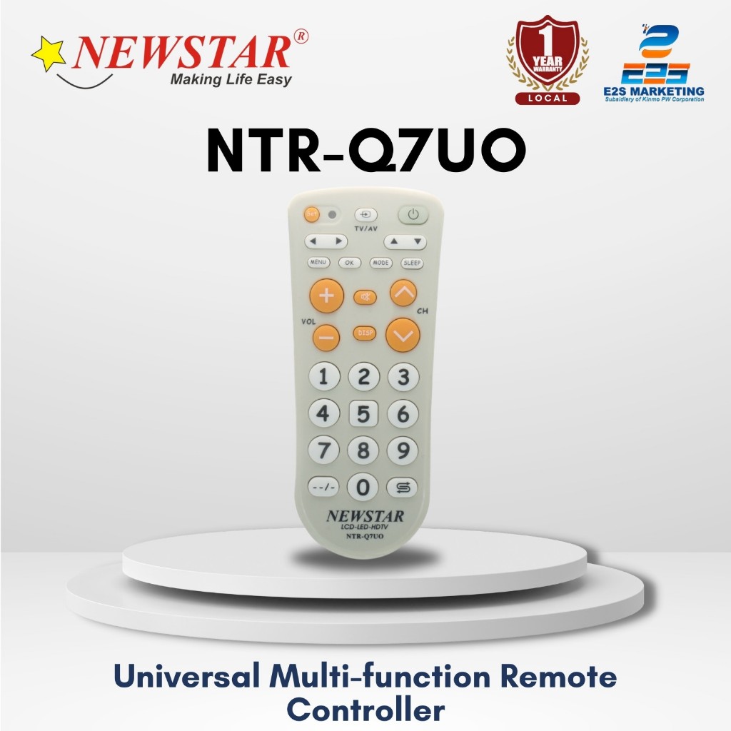 Newstar Universal Multi-function Remote Controller NTR-Q7UO (Orange ...