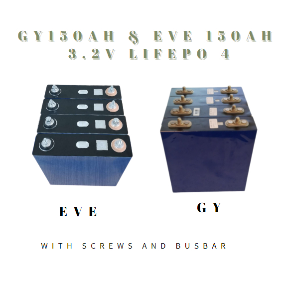 LIFEPO4 3.2v GY 150ah & TOPBAND 150AH Phosphate Rechargeable Prismatic ...