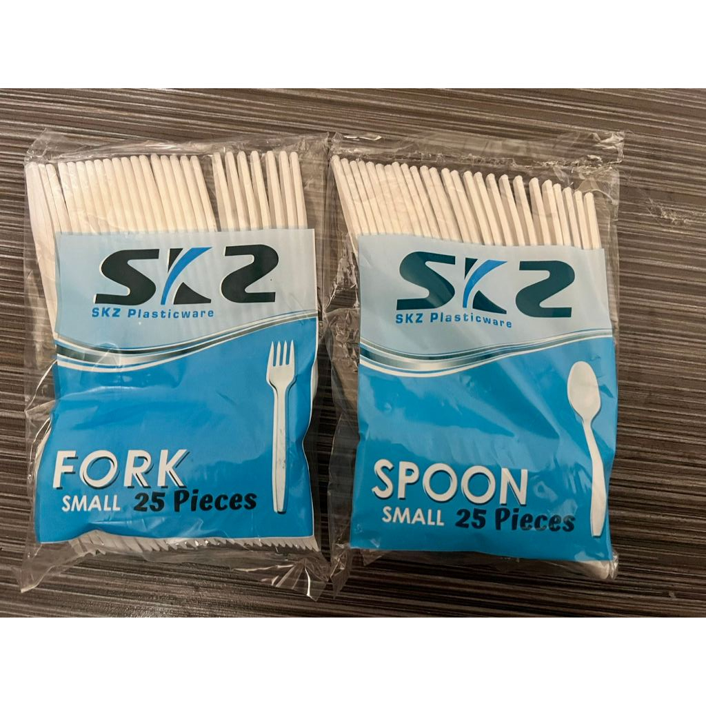 Disposable Plastic Spoon and Fork 25pcs. | Shopee Philippines