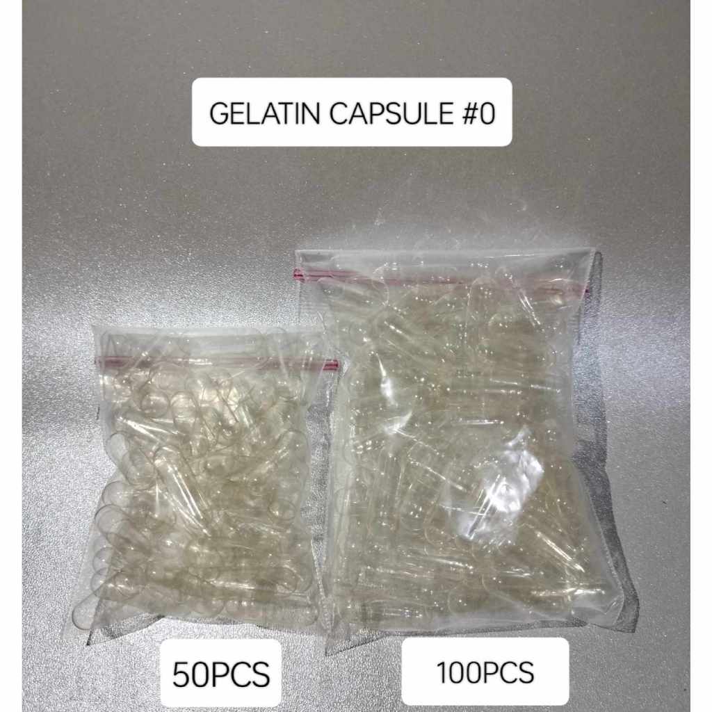 EMPTY GELATIN CAPSULE SIZE 0 50PCS - 100PCS | Shopee Philippines