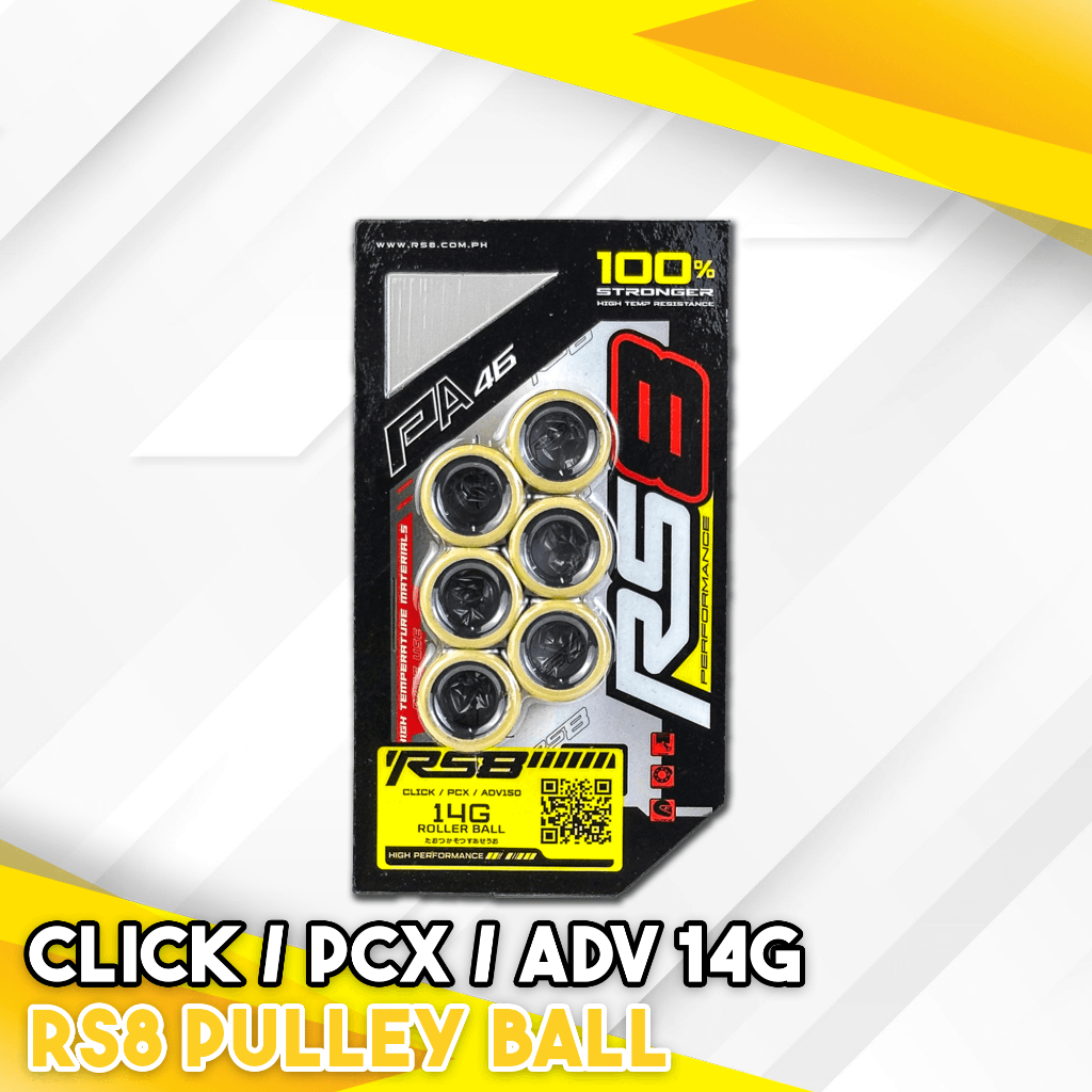 RS8 PULLEYBALL FOR CLICK/PCX/ADV (14G/15G/16G/17G) | Shopee Philippines