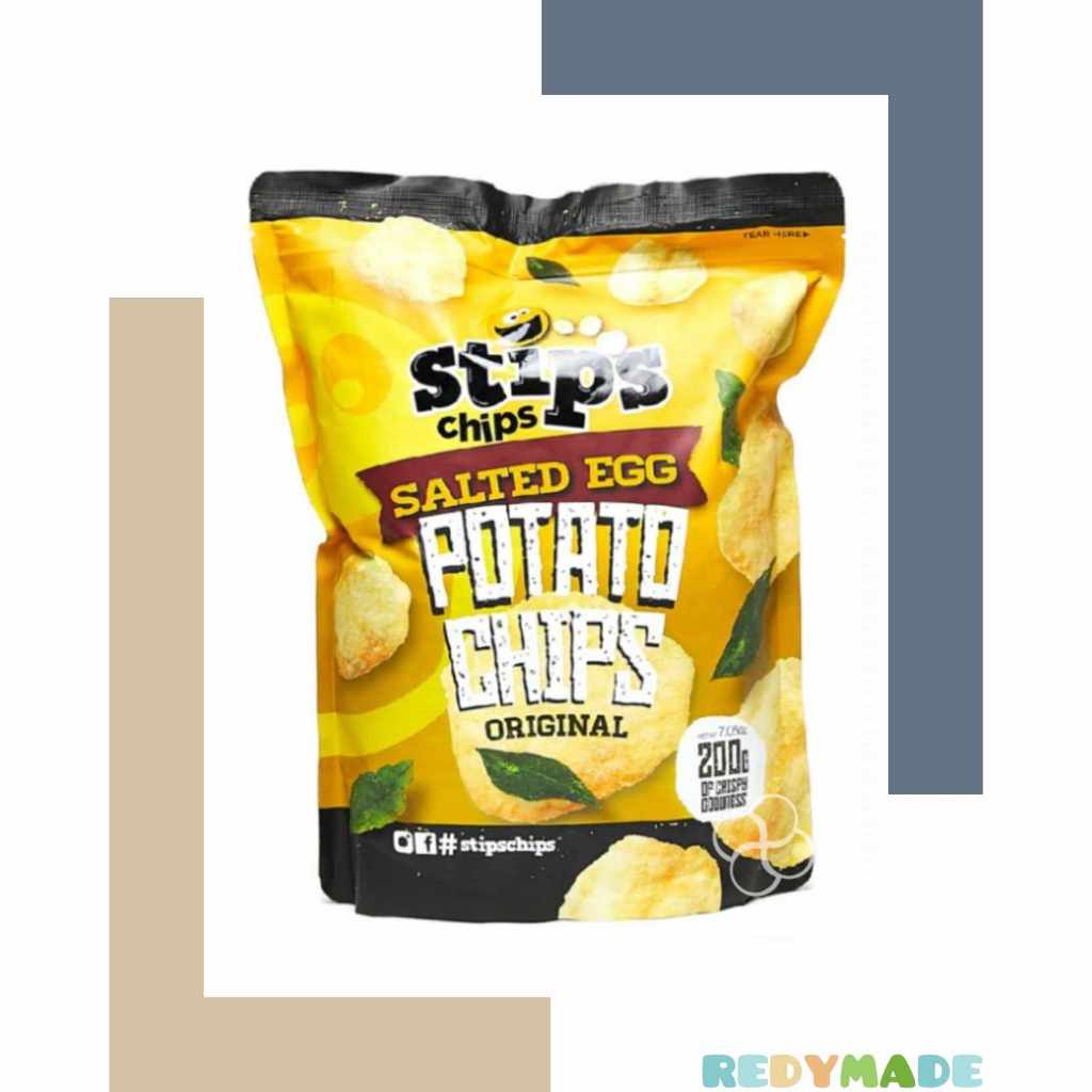 Stip's Chips Original Salted Egg Cassava Chips 200g | Shopee Philippines
