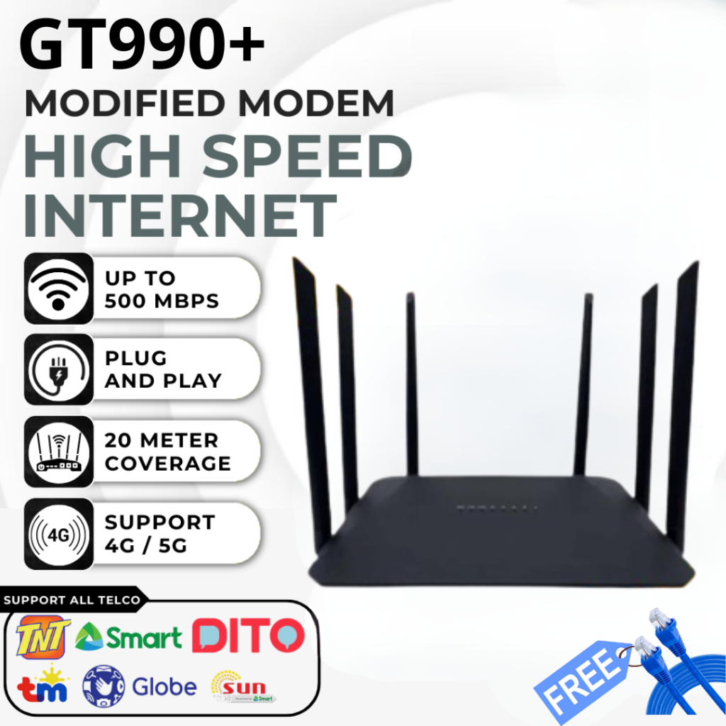 GT990 Modified Unlimited Hotspot 4G 5G LTE Modem Sim Card Router sold ...