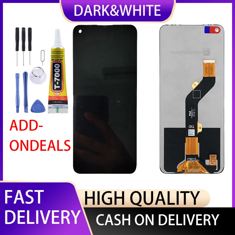 Tecno Lcd Tecno Spark 7 Pro Kf8 Lcd Touch Screen Display Frame Assembly