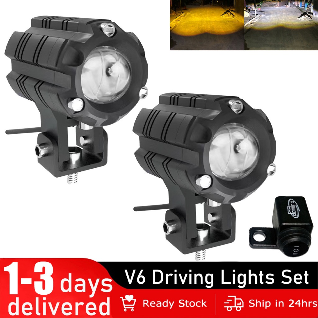 2 PCS MINI DRIVING LIGHT VERSION 6 BIGGER THAN VERSION 1 WITH SWITCH ...