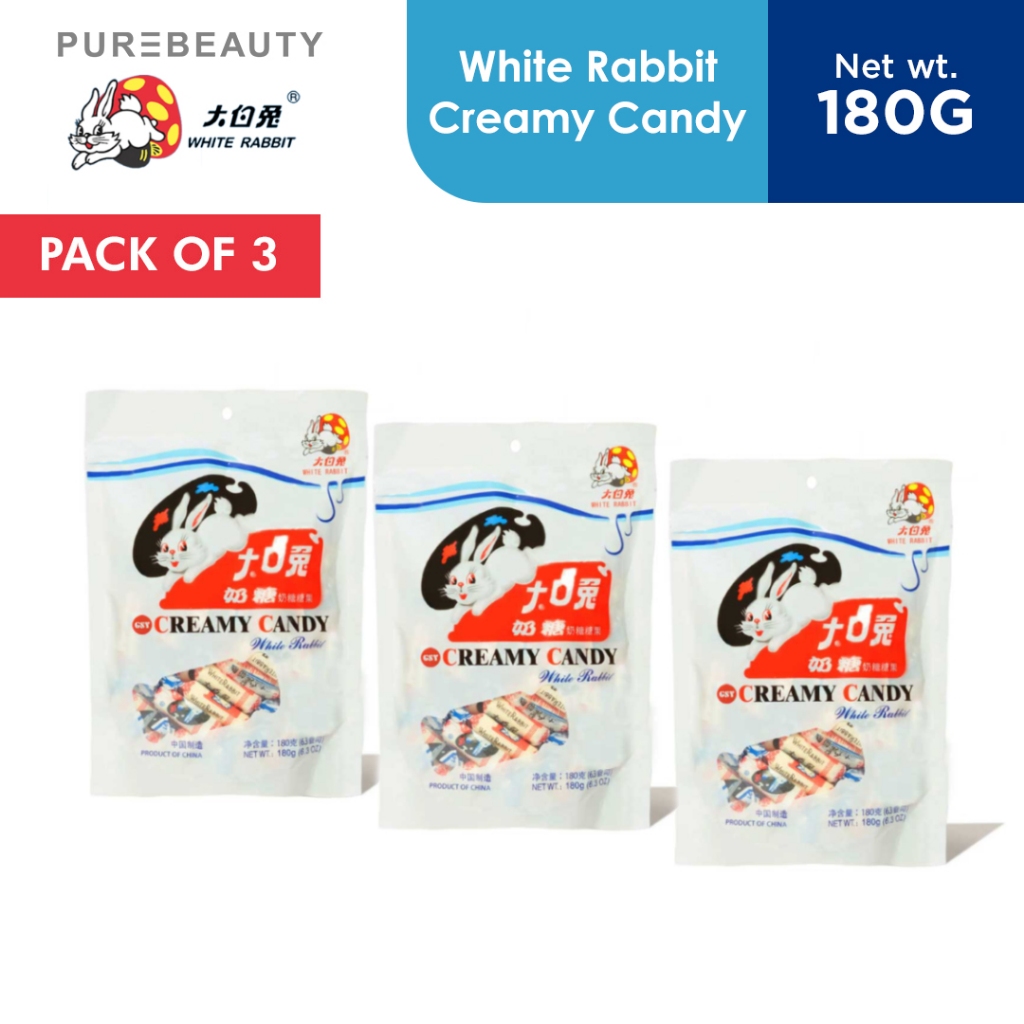 White Rabbit Creamy Candy Original 180g - Trio Pack - Purebeauty Store ...
