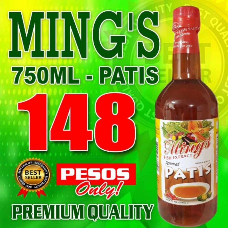 Pangasinan Authentic Mings Premium Patis 750ML | Shopee Philippines