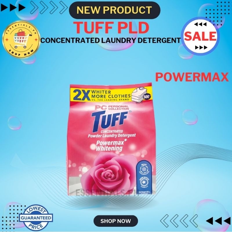 TUFF PLD POWERMAX CONCENTRATED POWDER LAUNDRY DETERGENT 800G | Shopee ...