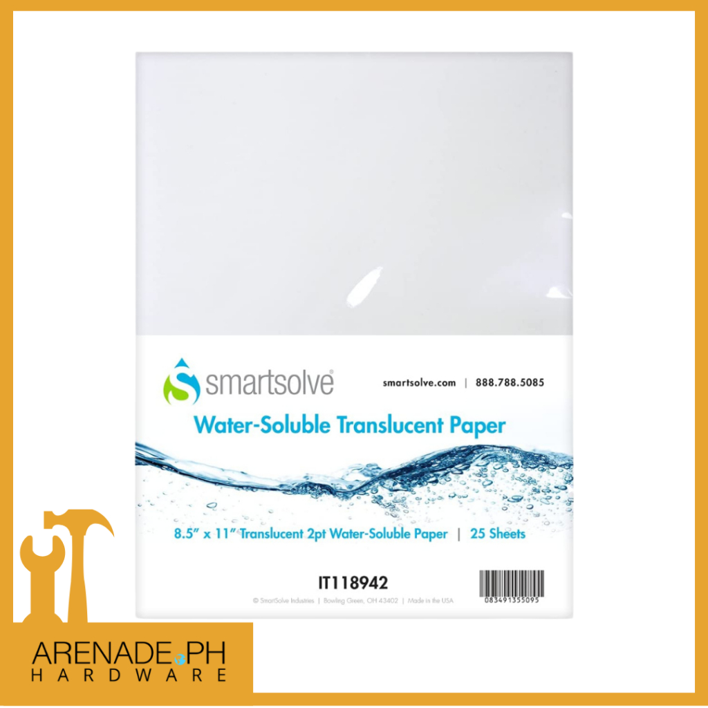 Smart Solve Water-Soluble Paper, 8.5" x 11", 25 Sheets | Shopee Philippines
