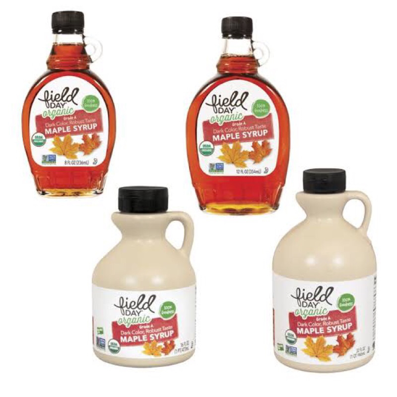 field Day organic Maple Syrup Dark Grade A | Shopee Philippines