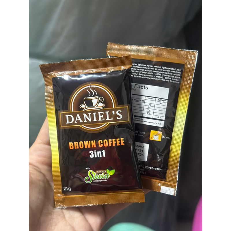 Buy1Take1 new Stocks Daniel's Brown Coffee 3in1 with stevia MCGI ...