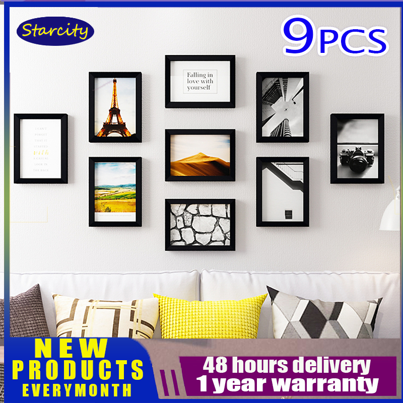 9Pcs 7 inch Picture Frames for Wall Photo Set picture frame wall decor ...