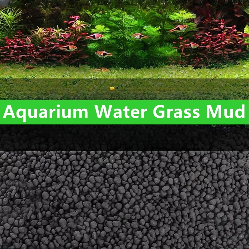 Aquarium substrate soil Water grass mud Fish tank soil for aquarium ...