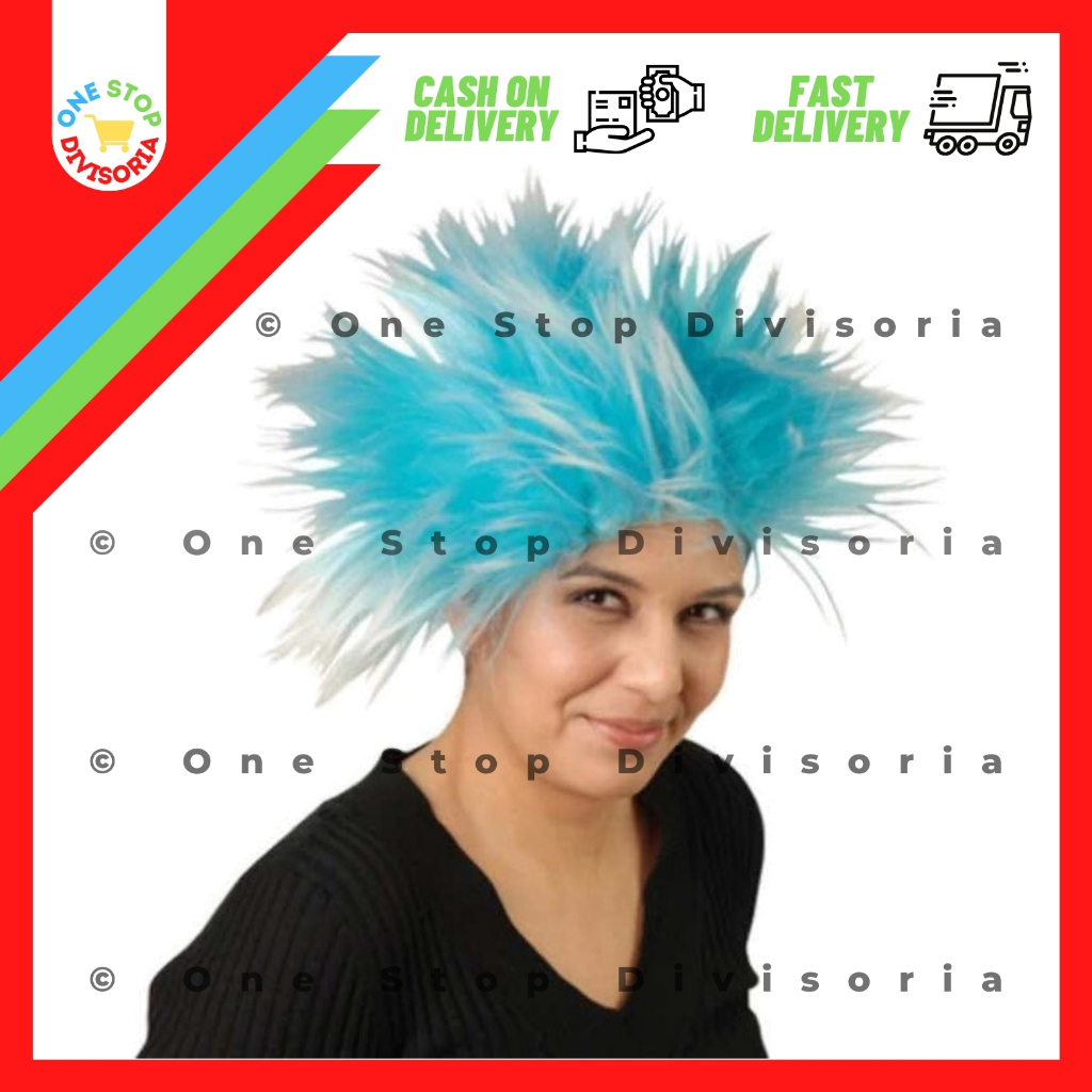 [Free Size] Fake Spikes Hair Spiky Mohawk Punk Rockstar Goku Anime ...