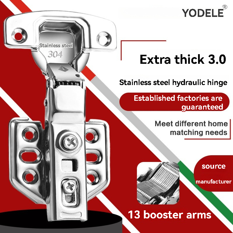 (2pcs)Door hinge cabinet Door hinge 304 stainless steel hinge thickened ...