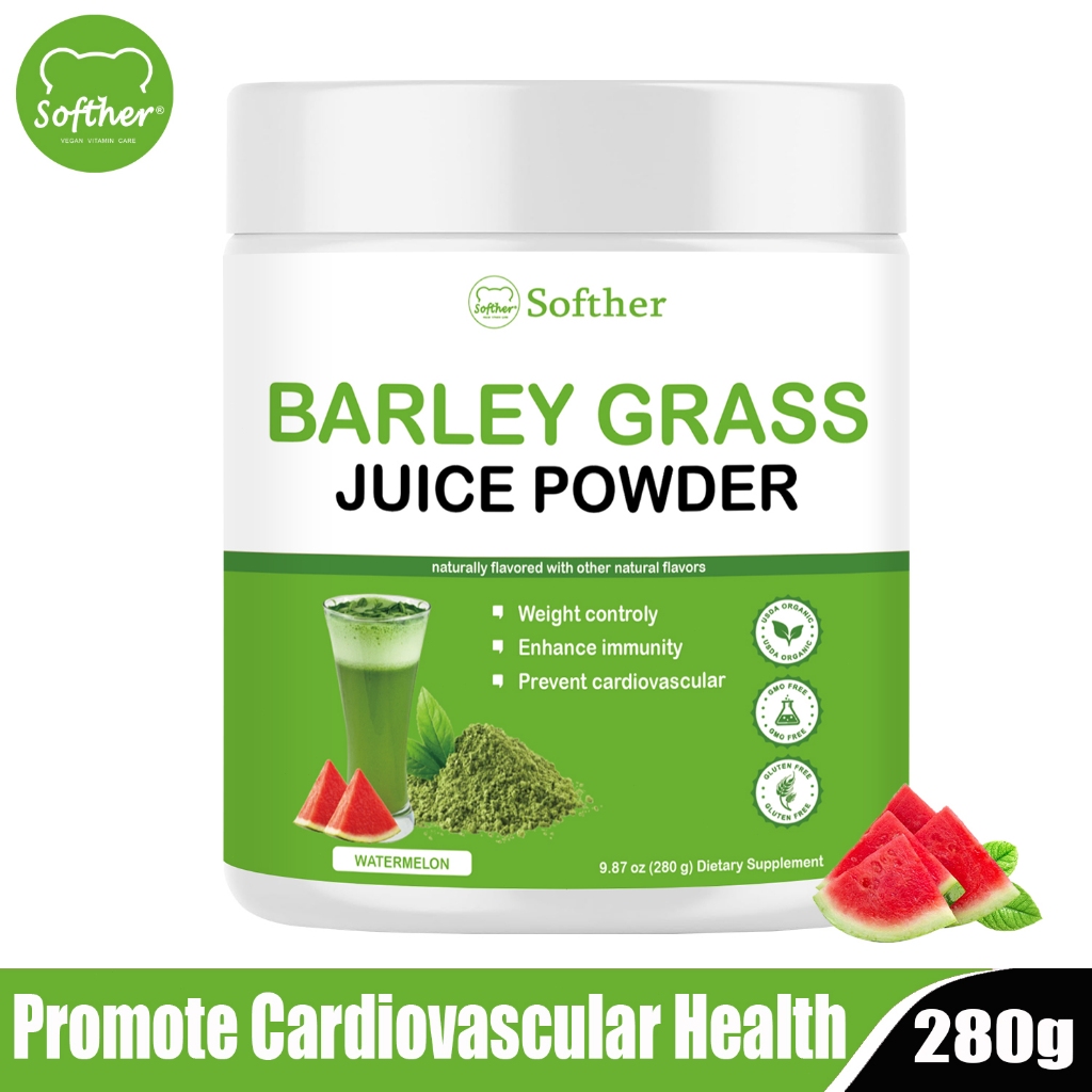 Softher Kids Barley Grass Powder Original with Minerals and Vitamins ...