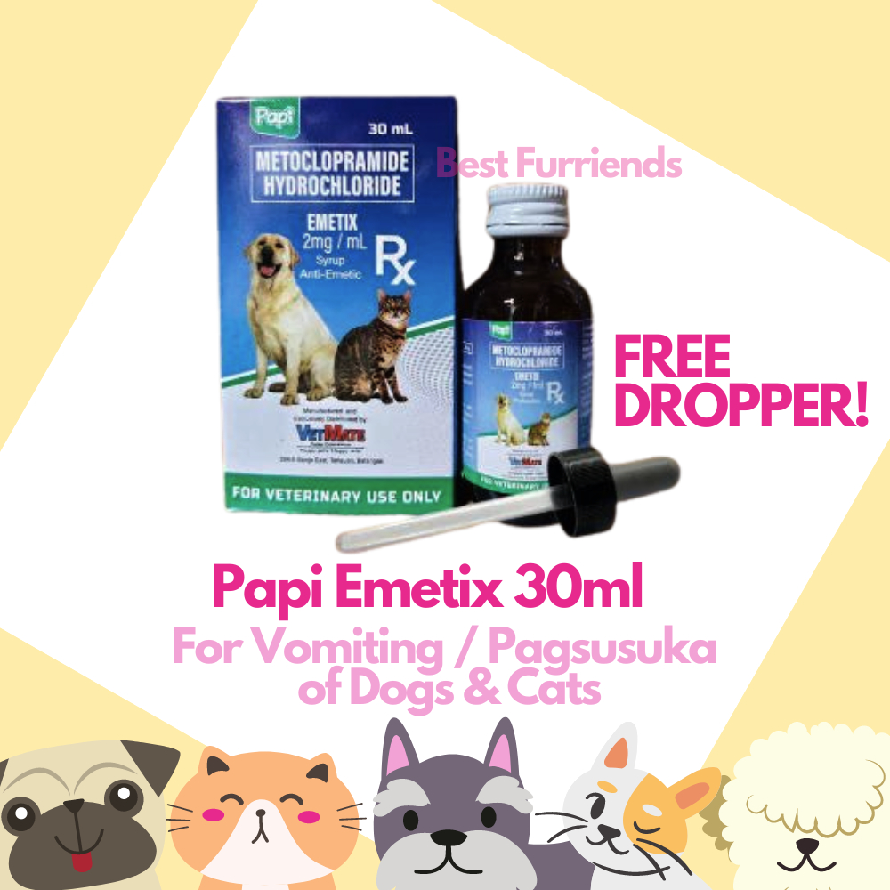 Gamot sa Pagsusuka ng Aso at Pusa Papi Emetix Metoclopramide 30 ml for ...
