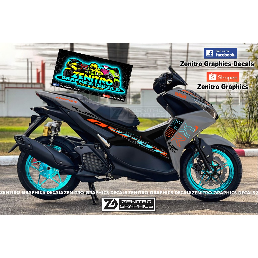 AEROX V2 2024 THAILAND RELEASE DECALS CUSTOM COLORWAY FOR AEROX POWER ...