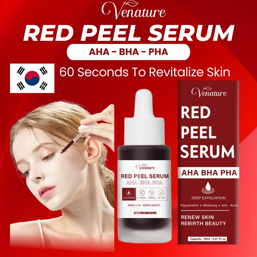 Venature Red Peel Serum AHA BHA PHA Peeling Solution Pore Minimizer ...