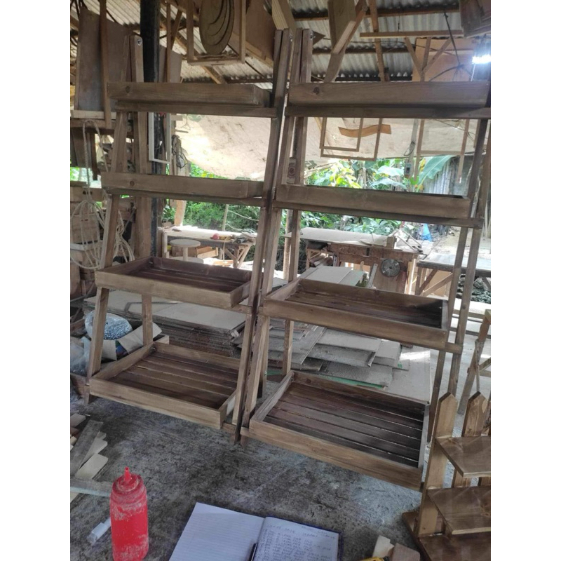Rustic 4 Layered Rack Foldable | Shopee Philippines