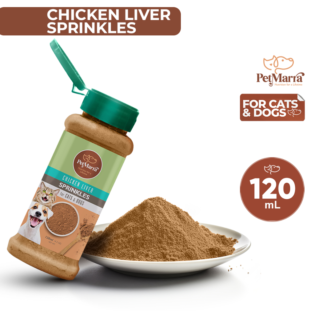 PetMarra Sprinkles for Cats and Dogs Beef Duck Salmon Flavor 120g ...